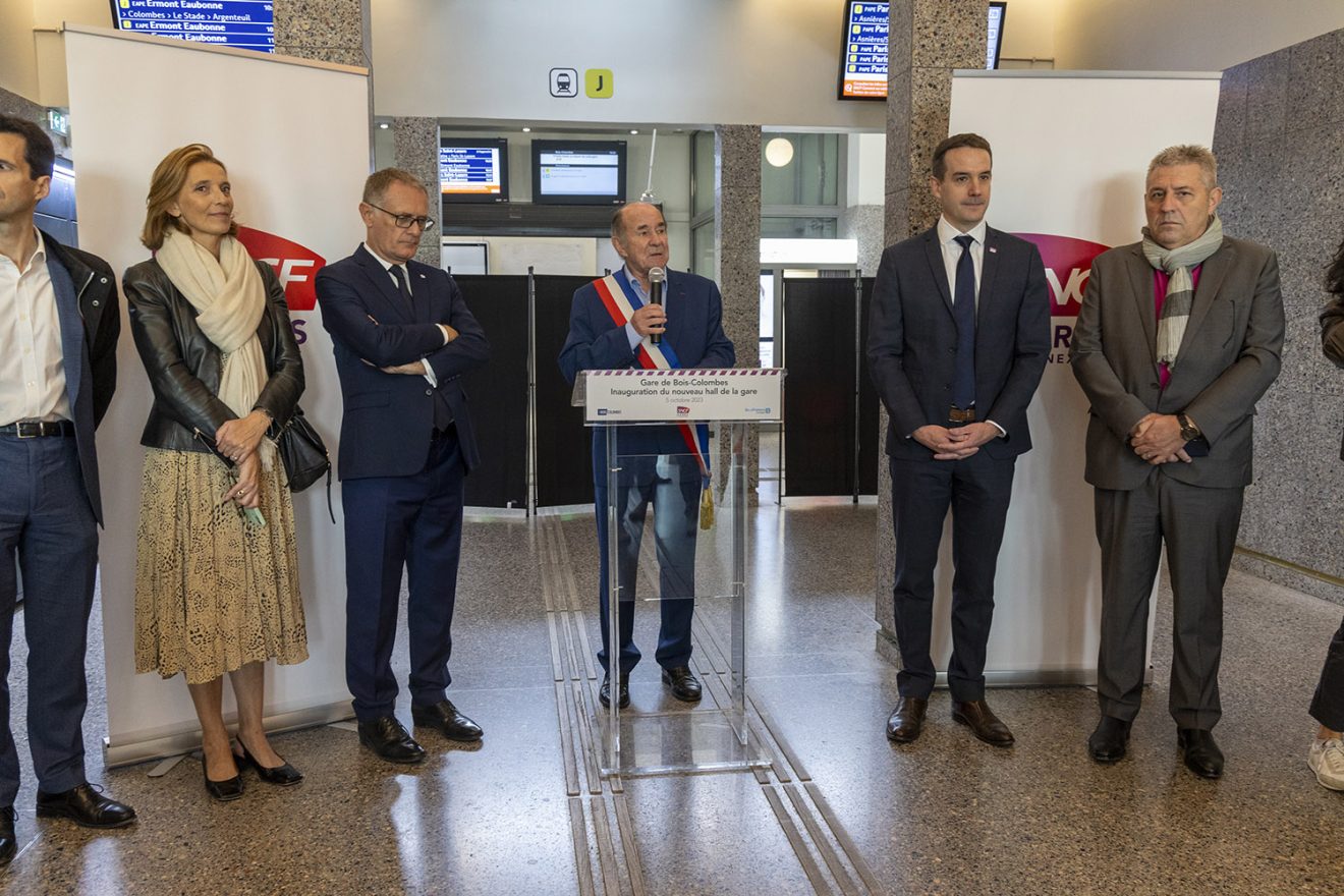 PHOTOS : INAUGURATION DU NOUVEAU HALL DE LA GARE DE BOIS-COLOMBES ...