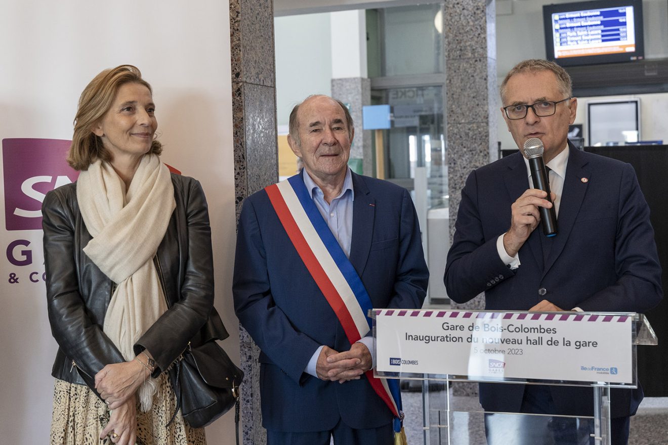 PHOTOS : INAUGURATION DU NOUVEAU HALL DE LA GARE DE BOIS-COLOMBES ...